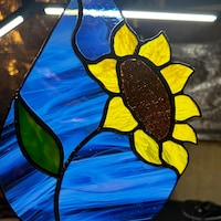 3 Flower Panels Stained Glass Pattern, Stained Glass Patterns ...