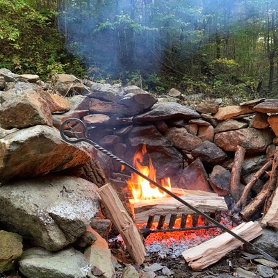 OUTDOOR Fire Tools, Two-piece Personalized Hand-forged Fire Tool Set ...