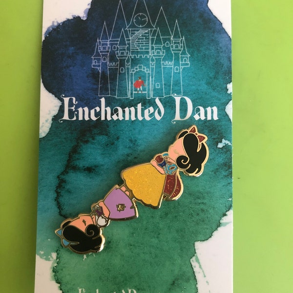 Snow White Hard Enamel Flip Pin - Etsy