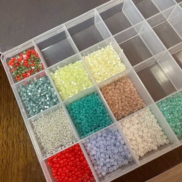 Miyuki 11/0 8/0 2mm 3mm Japanese Miyuki Glass Seed Beads | Semi Opaque | Miyuki Round Seedbeads ...