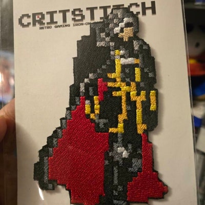 8 Bit Mario or Luigi Racoon Tail Shiny Metallic Embroidery Iron on ...