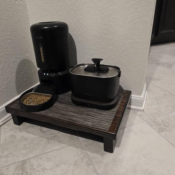 Dog Bowl, Dog Bowl Stand, Elevated Dog Bowl Feeder, Sage Green Color ...