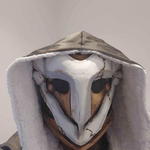 Ekko- Arcane Firelight Mask Cosplay MTO - Etsy