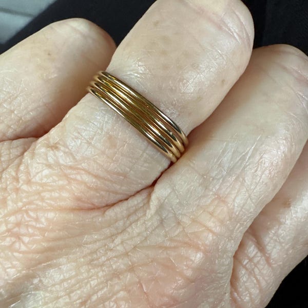 14k Gold Filled, Thin Round Gold, Stackable Ring, Stacking Rings ...