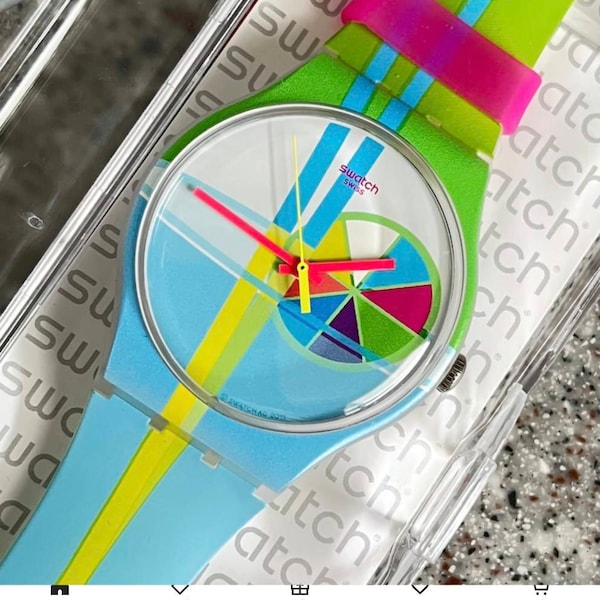 Swatch Watch Vintage GO BIG Rare Swatch Access Watch in Original Box ...