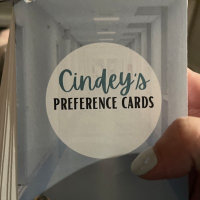 PERSONALIZED Pocket-size Preference Card Notepad Surgical Tech Notes 3 ...