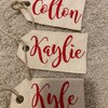 Embroidered Name Tag Large Size for Personalization for Stockings ...