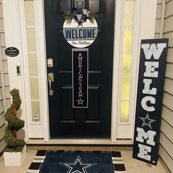 Winter Front Door Decor Let It Snow Snowflake Front Door Wreath Winter ...