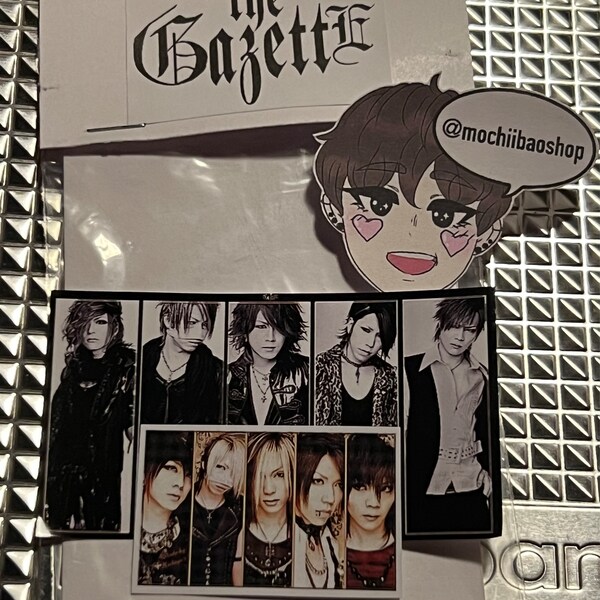 JILUKA Visual Kei, V-kei, J-rock Band Glossy and Waterproof Sticker Set of 5 - Etsy