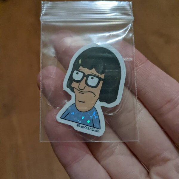 Everything is Fine Face Tina Belcher, Bob's Burgers Sticker, Bob's ...