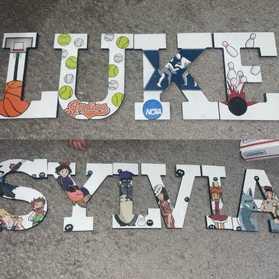 Custom Hand Painted Wall Letters - Etsy