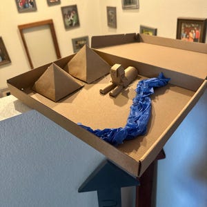 3D Model GIZA Great Pyramids Ancient Egypt Paper Diorama Model ...