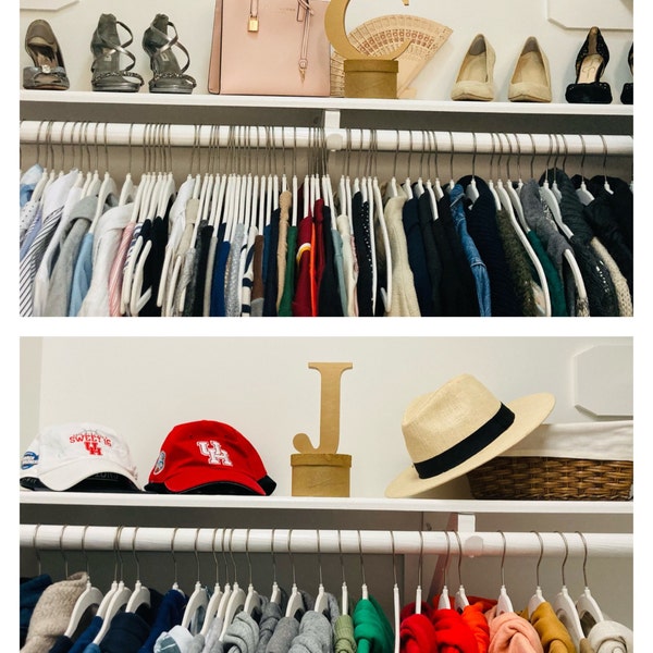 Painted Free Standing Letters for Shelf, Custom Wood 3d Block Letters ...