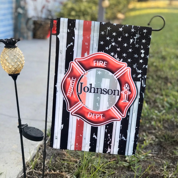 Digital Sublimation Download, Thin Red Line Garden Flag Design ...