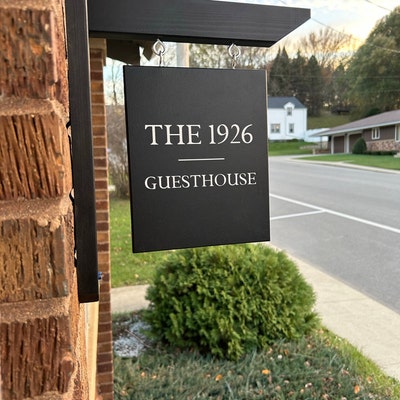 Customisable Hanging House Sign, House Number Sign, New Home Gift - Etsy