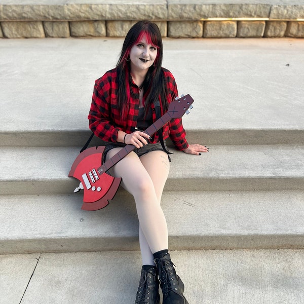 34" Adult Marceline's Axe Guitar From Adventure Time Cosplay Replica ...