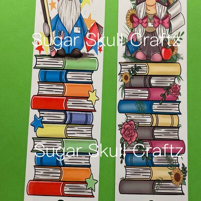 Teacher Gnome Gonk Bookmark Png Clip Art File for Sublimation - Etsy