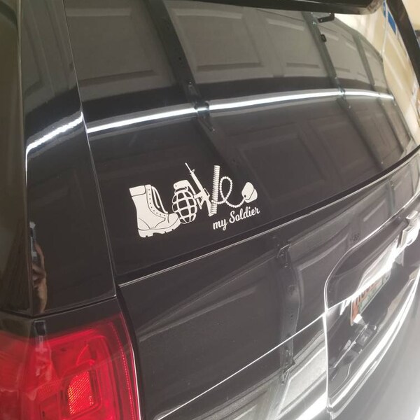 Love Army Car Decal - Army Sticker - Army Decal - Army Laptop Decal ...