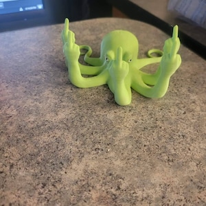 Fucktopus Middle Finger Octopus Octopus - Etsy