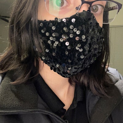 Glitter Face Mask, Sparkle Face Mask, Sparkly Face Mask, Glitter Mask ...