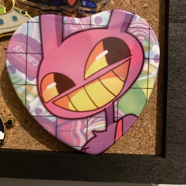 TADC Heart Shaped Button Pins - Etsy