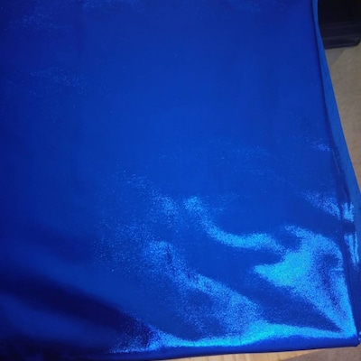 Metallic Foil Spandex: Royal Blue - Etsy