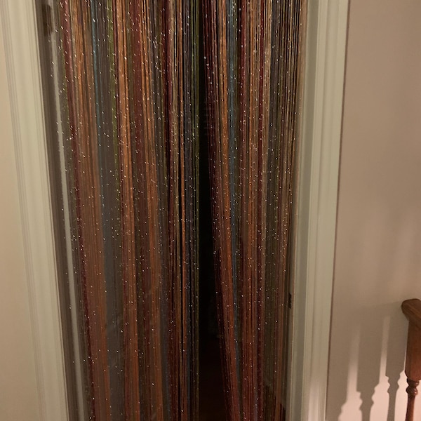 Thread Curtains. Curtain With Lurex 3mx2.8m. Door Curtain. Window ...