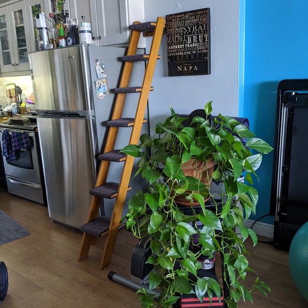 Cat Ladder - 7 Step Pine, Customizable | Movable Cat Perch – Always ...