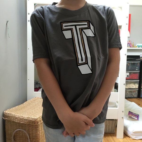 Kids Monogram T-shirt. Personalize Clothing With Your Child's Initial ...