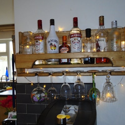 Floating Home Bar, Drinks Shelf, Gin Rack, Cocktail Display Cabinet ...