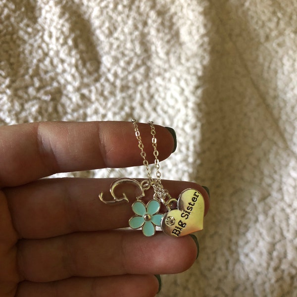 Personalized Big Sister Necklace for Girl Big Sister Gift From New Baby ...