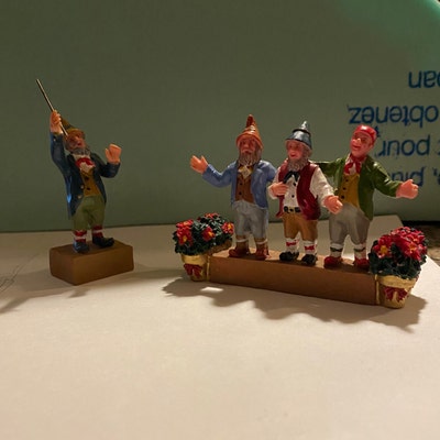 Carousel Miniature Blown Spun Glass Collectible Excellent Vintage ...