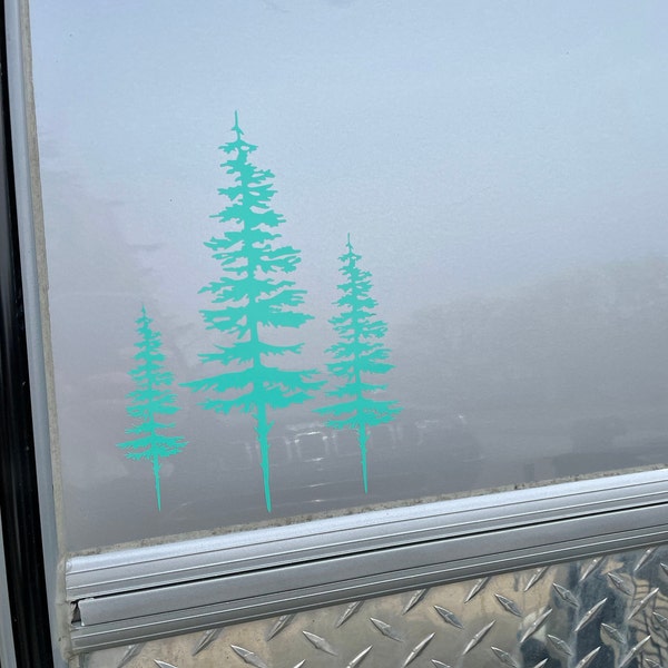 Fir Trees Vinyl Decal Vinyl Sticker, Car Window Decal, Yeti Cup Decal ...