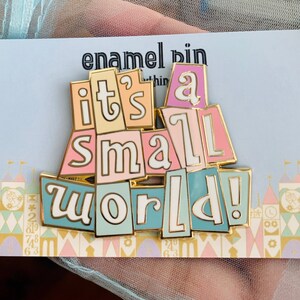 IRON ON PATCH / its a small world inspired Disney Mickey | Etsy