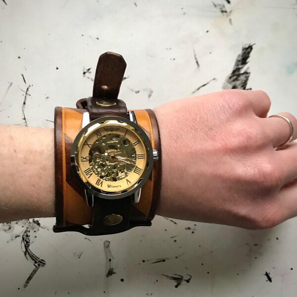 Fallout Inspired Unisex Wrist Watch Made From Full Grain Veg Tan ...