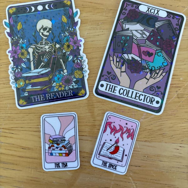 The TBR Tarot Sticker Bookish Sticker Book Lover Gift Bookish Merch ...