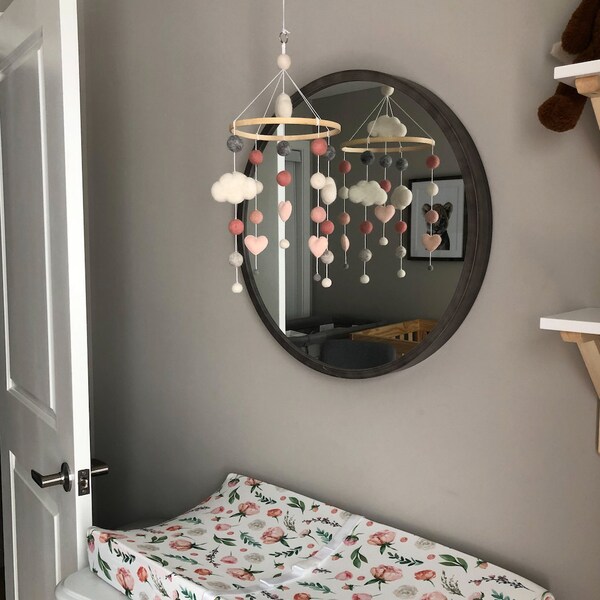 Baby Girl Mobile/ Baby Mobile/ Nursery Mobile/ Handmade Mobile/baby ...
