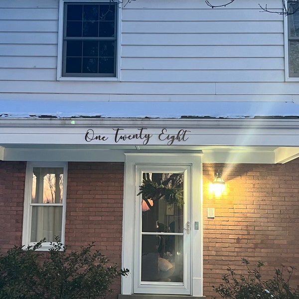 Custom Script House Numbers, Haven Style Home Address Sign - Etsy