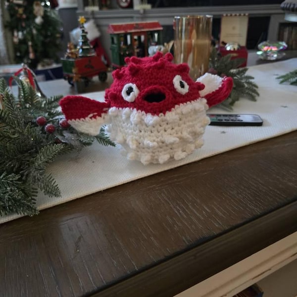 Crochet Pattern Fish. Amigurumi Fugu Fish Toy Tutorial PDF, Digital ...