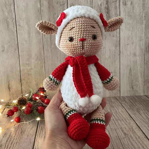 DIY Crochet PATTERN Sheep PDF, Christmas Amigurumi Pattern, Amigurumi ...