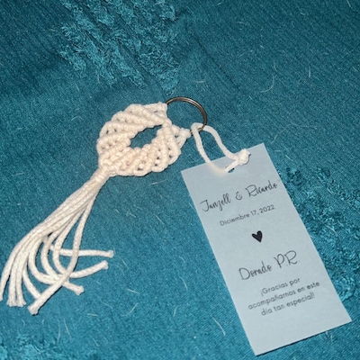Personalized Macrame Keychain, Christmas Gifts for Her, Bulk Gifts - Etsy