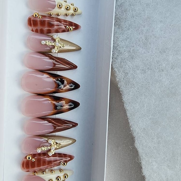Duck Nail Press Ons / Animal Print Press Ons/ Custom Press on Set - Etsy