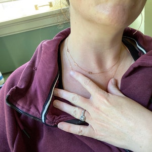 Dangling Letters Name necklace clear stones Sterling Silver | Etsy