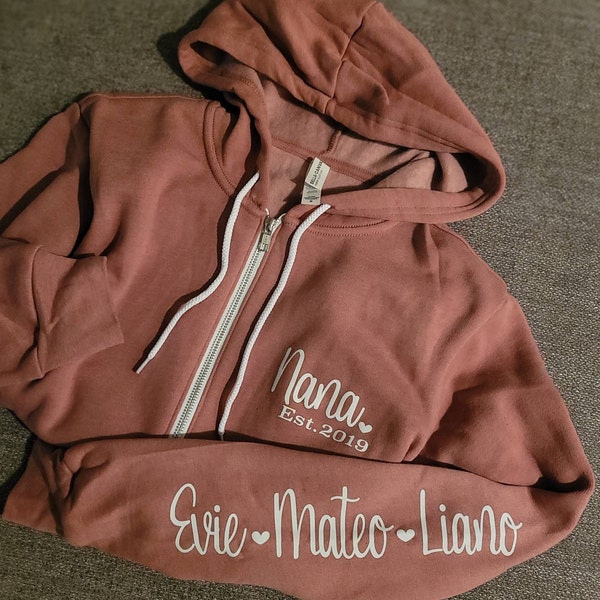 Mom Life Sweatshirt, Sleeve Print, Mom Sweater, Mom Sweatshirt, Gift ...