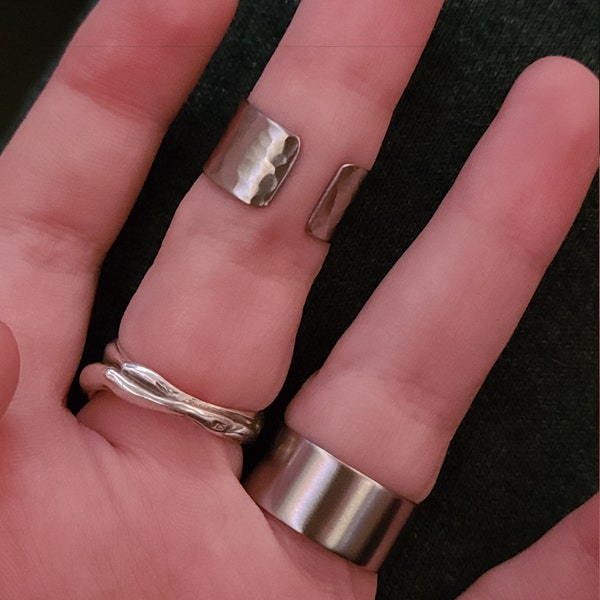 9mm Wide Stainless Steel Knuckle Ring | Stainless Steel Jewelry | Midi ...