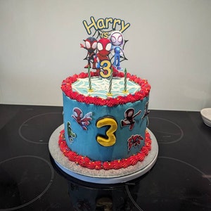 Spidey Inspired Cake Topper, Print at Home, DIY, Last Minute, Party ...