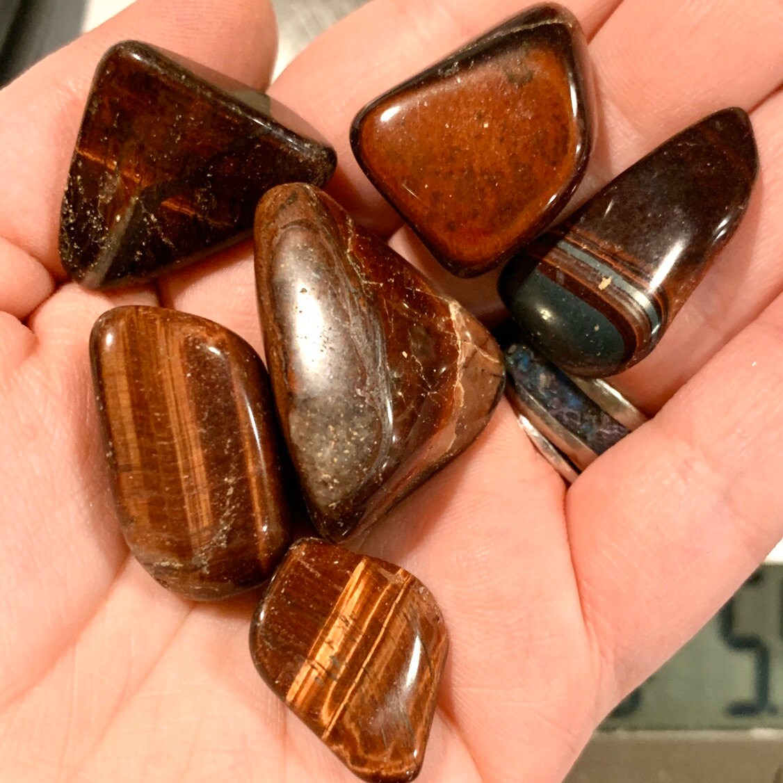 Red Tiger Eye Tumbled Stones Choose 4 Oz 8 Oz Or 1 Lb Bulk Lots A Grade Tumbled Red Tiger