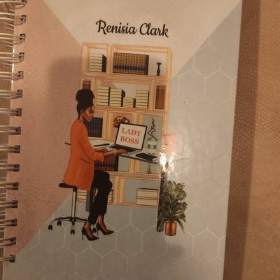 Black Girl Boss Personalized Notebook Cover Boss Lady - Etsy