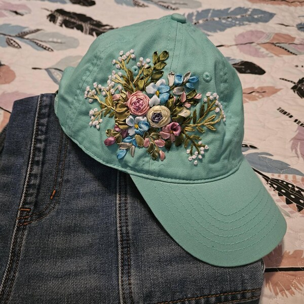 Embroidered Baseball Caps for Women: Stylish and Unique With Ribbon ...