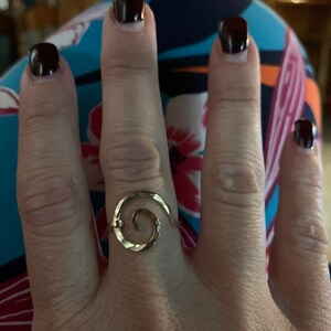 Sunrise Shell Ring Hawaii Seashell Ring Sunrise Gold Ring | Etsy